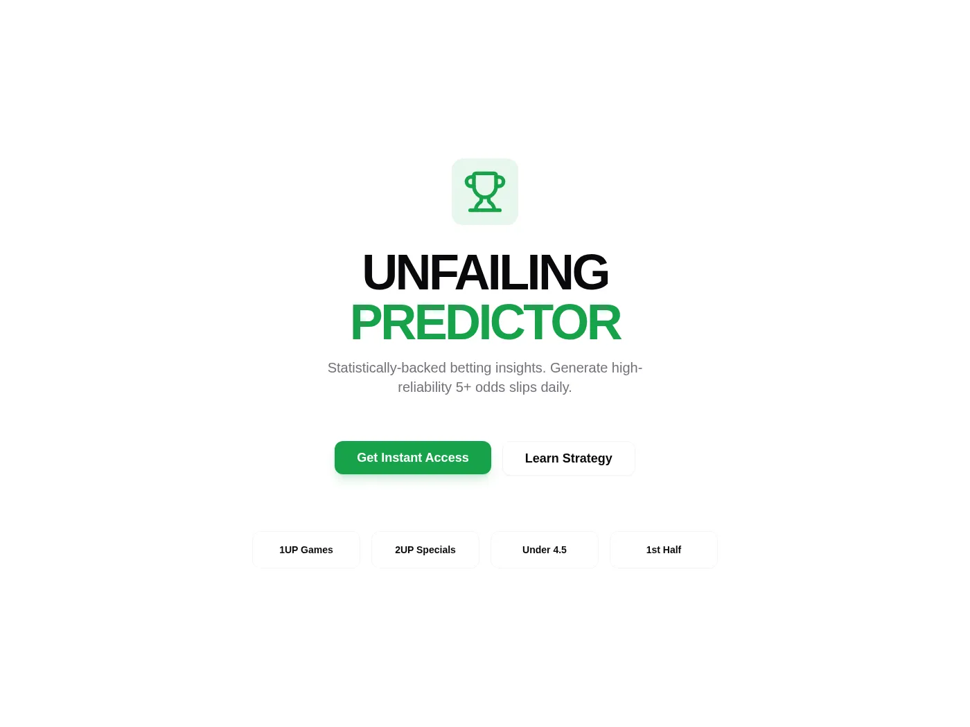 Unfailing Odds Predictor