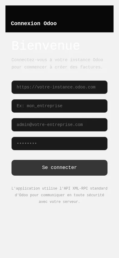 Odoo Invoice Maker
