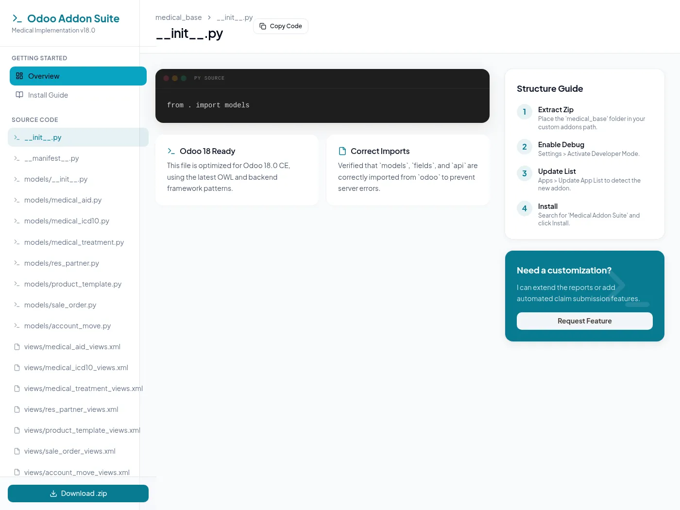 Odoo Medical Addon Suite