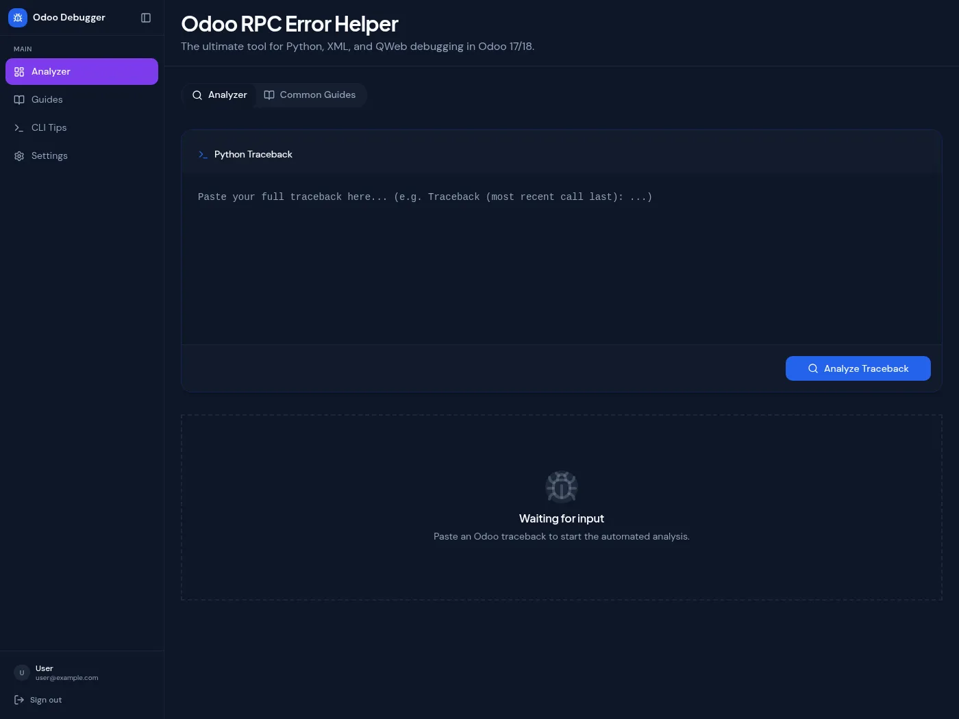 Odoo RPC Error Helper