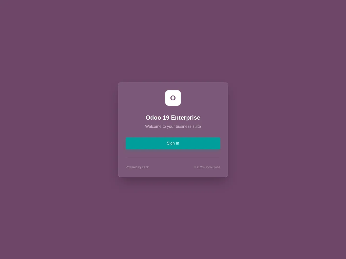 Odoo Web Enterprise Clone