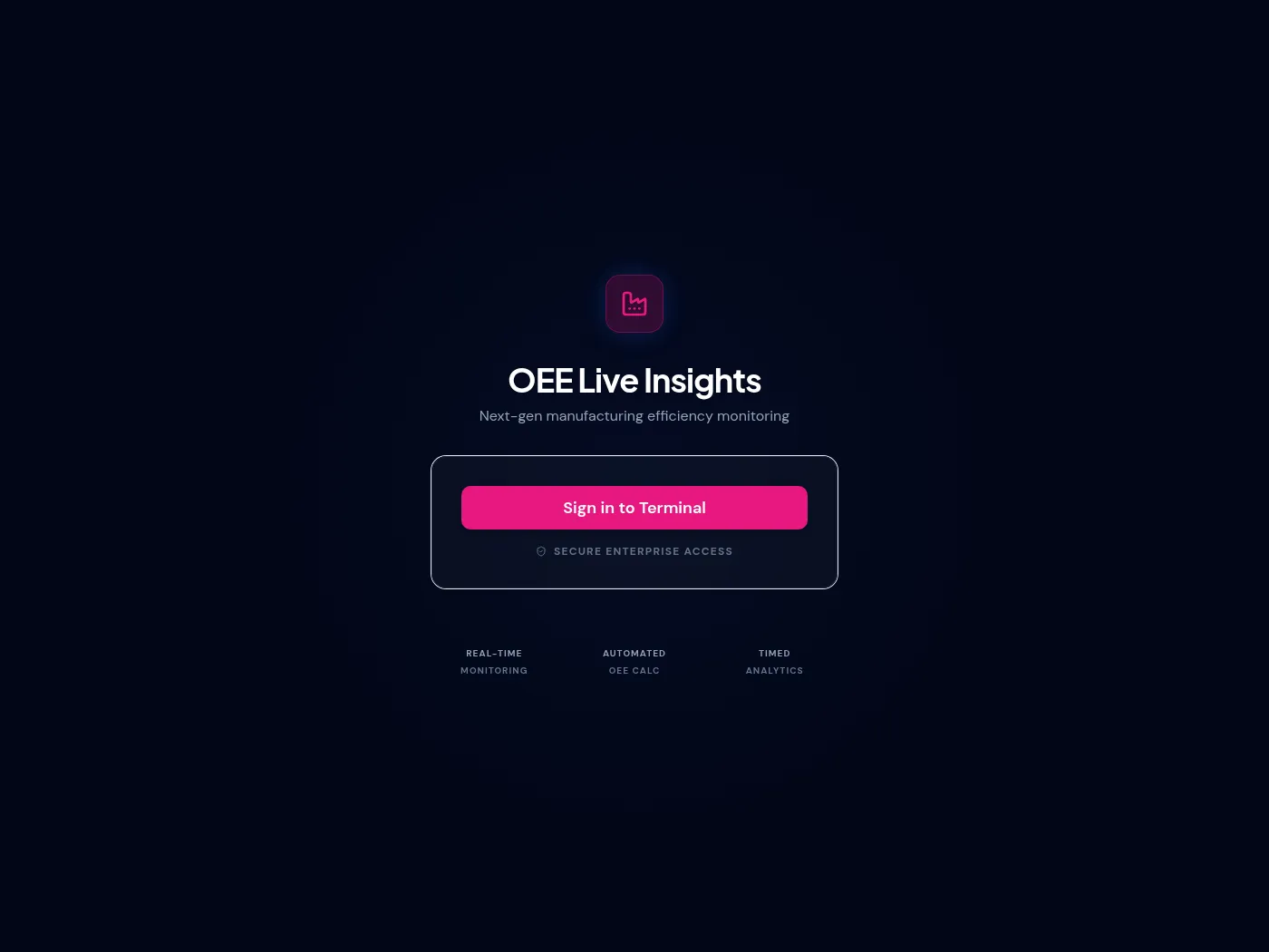 OEE Live Insights