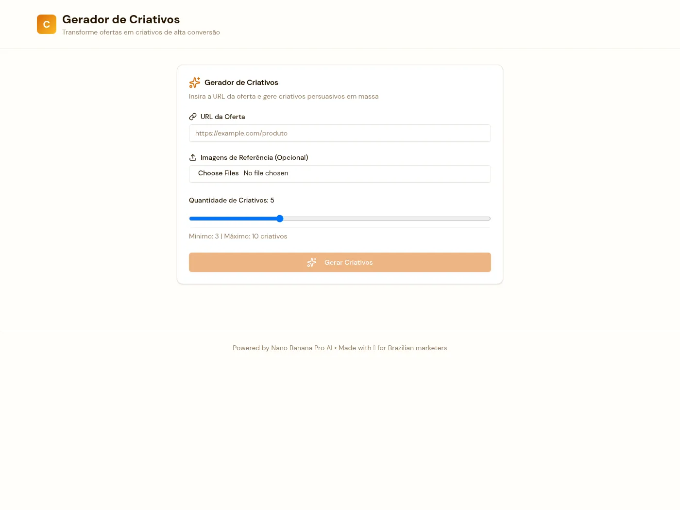Oferta Creative Generator