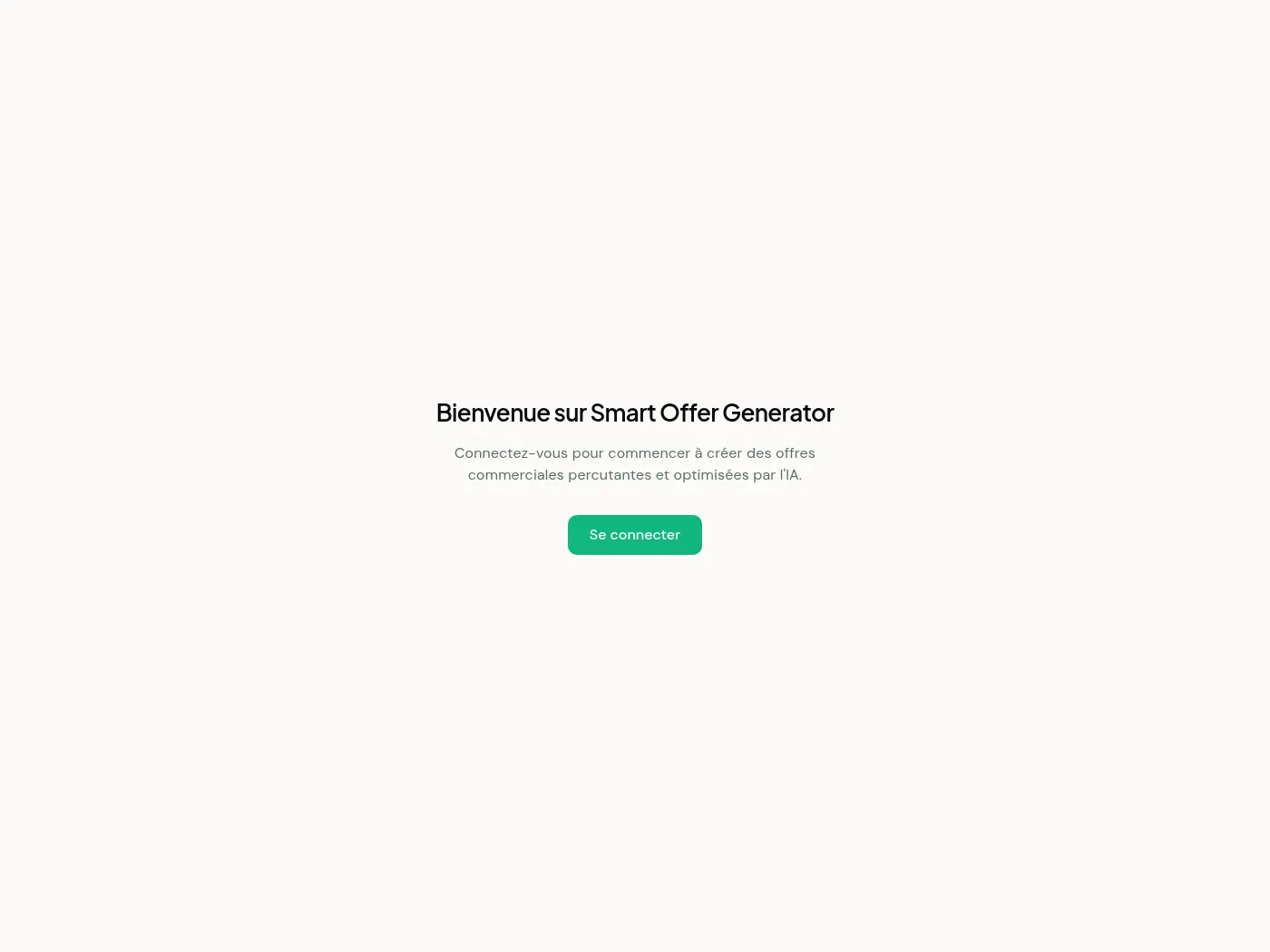 Smart Offer Generator