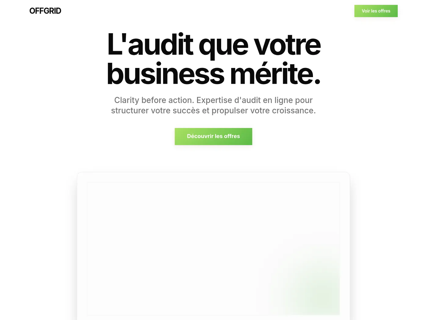 OFFGRID Audit Site
