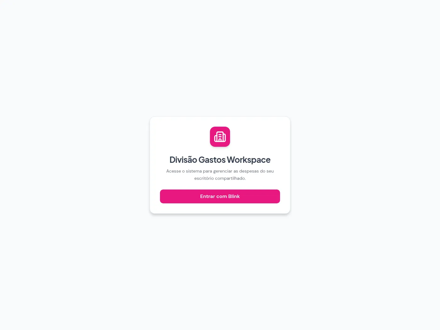 Divisão Gastos Workspace