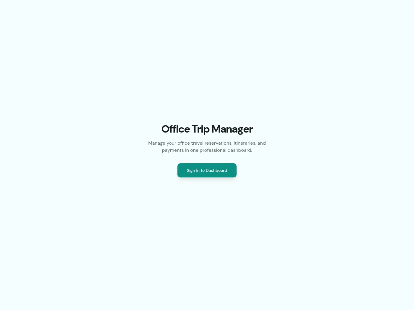 Office Reservation & Trip Manager