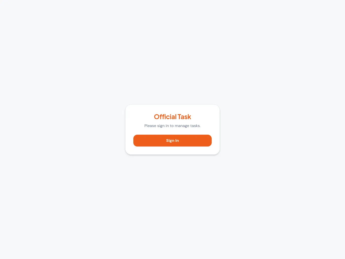 Official Task Manager