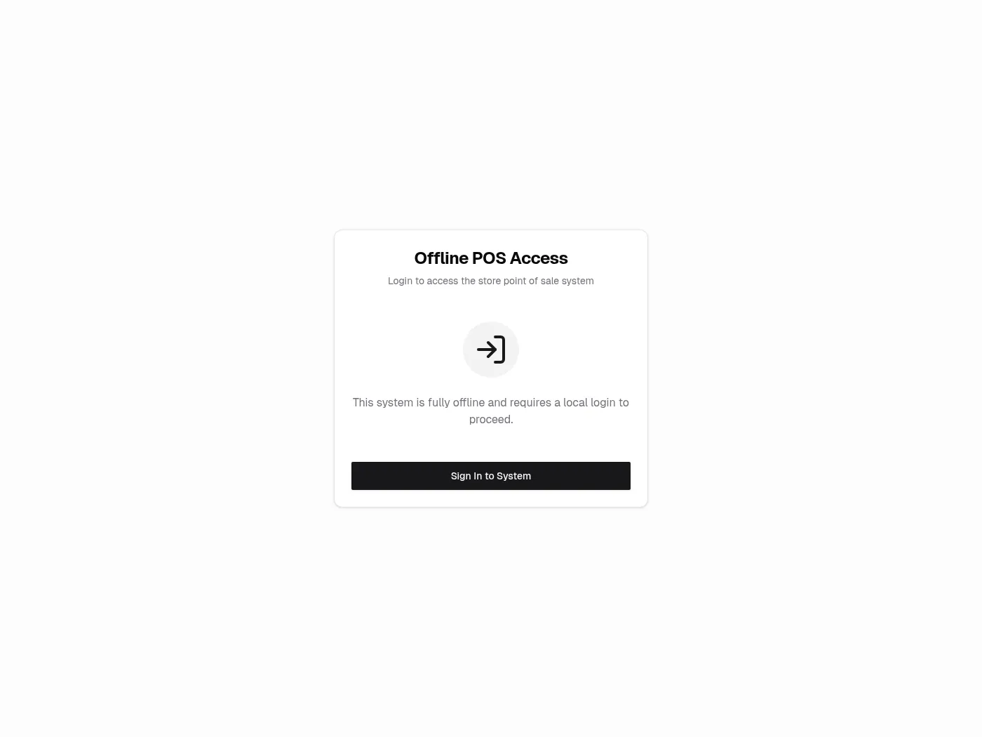 Resellable Offline POS Access