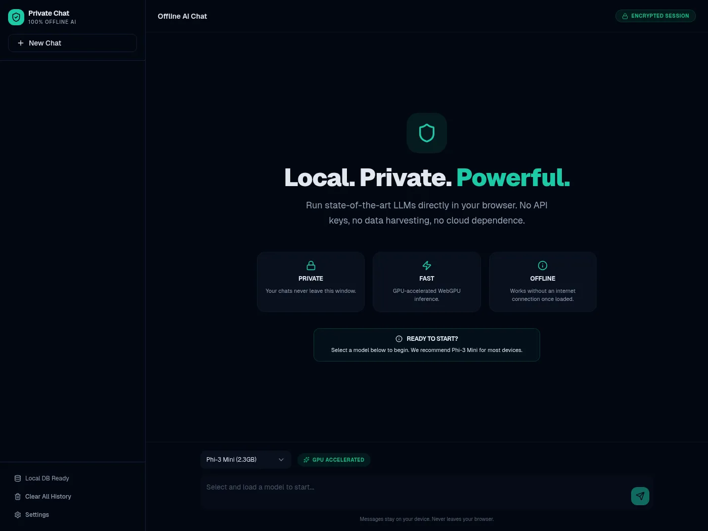 Offline AI Chat Tool
