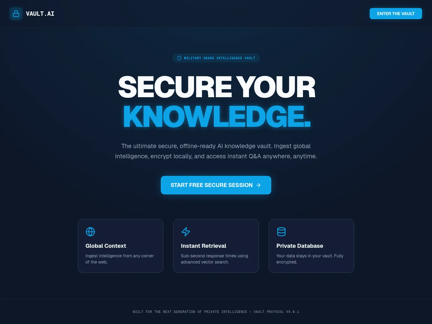 Offline AI Q&A Vault