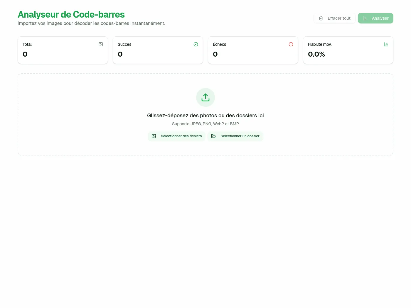 Offline Barcode Analyzer