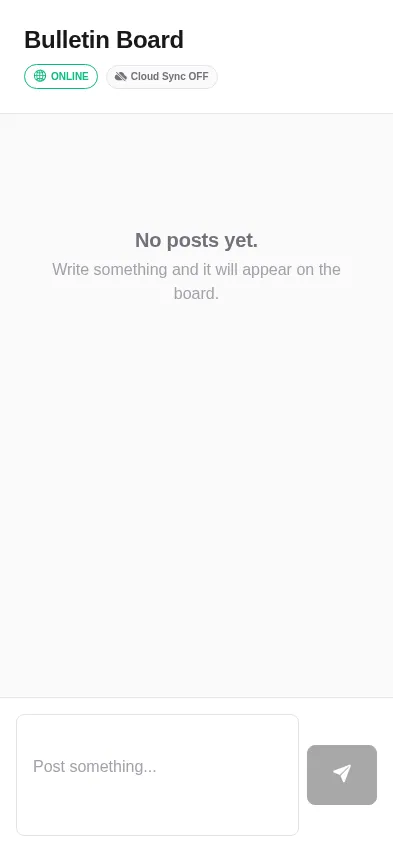 Offline Bulletin Board
