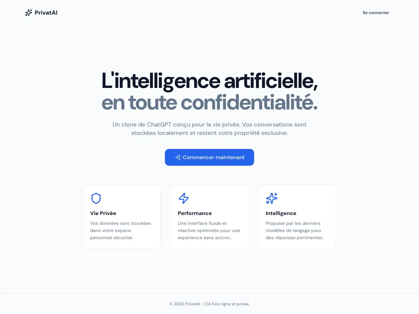 Offline ChatGPT AI