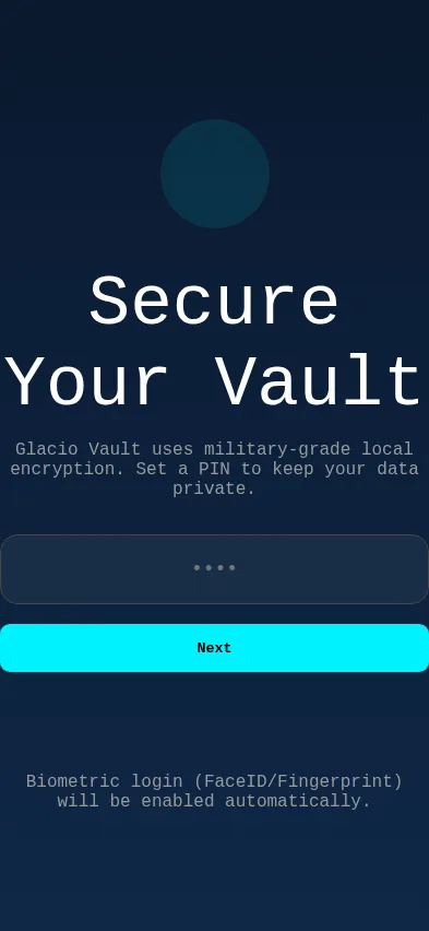 Glacio Expense Vault