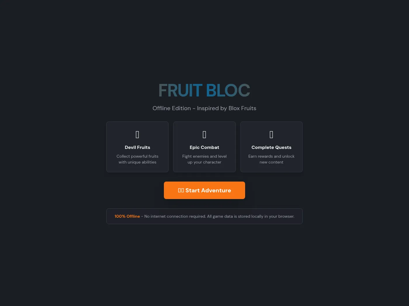 Offline Fruit Bloc Game