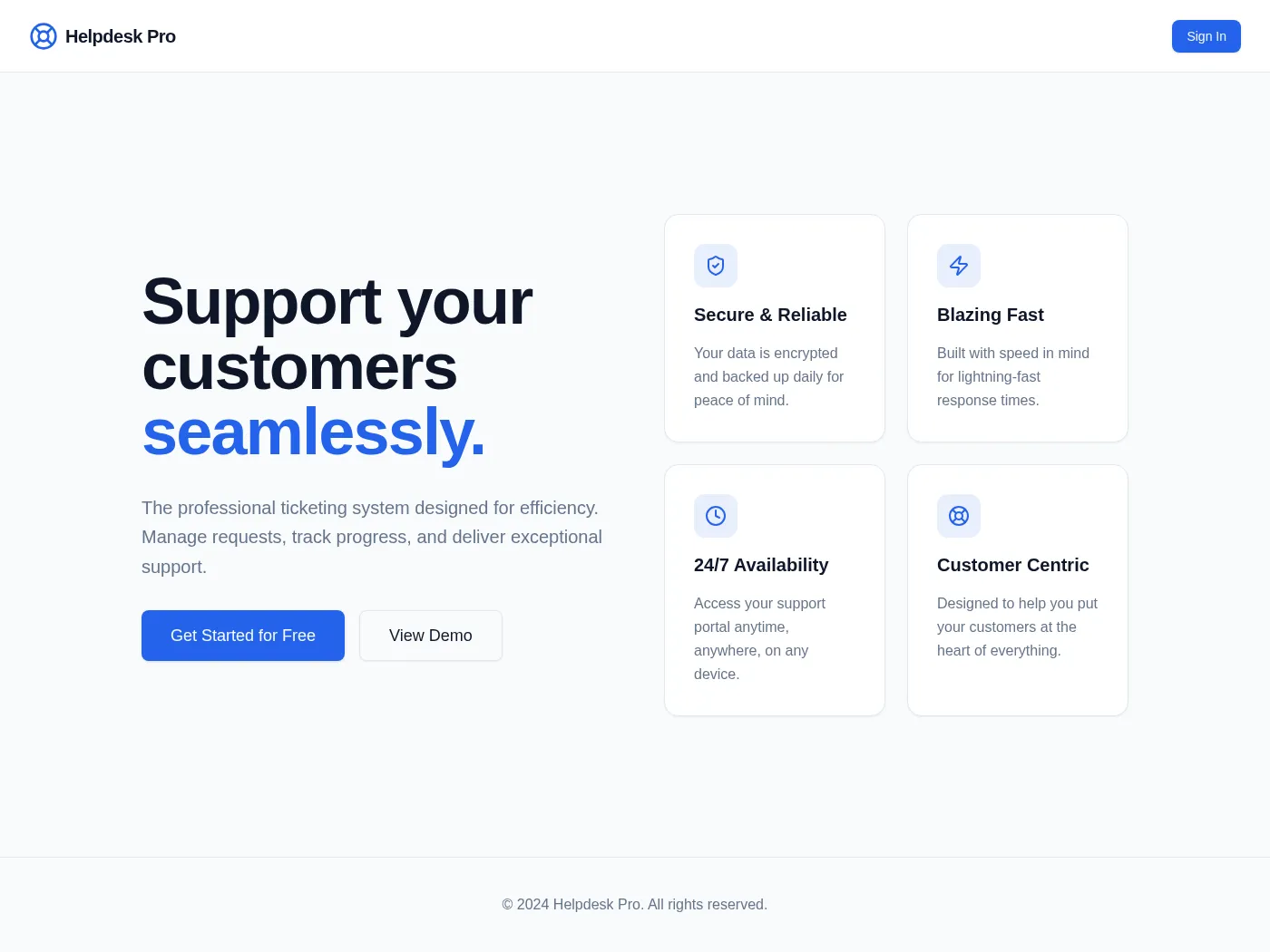 Offline Helpdesk Pro