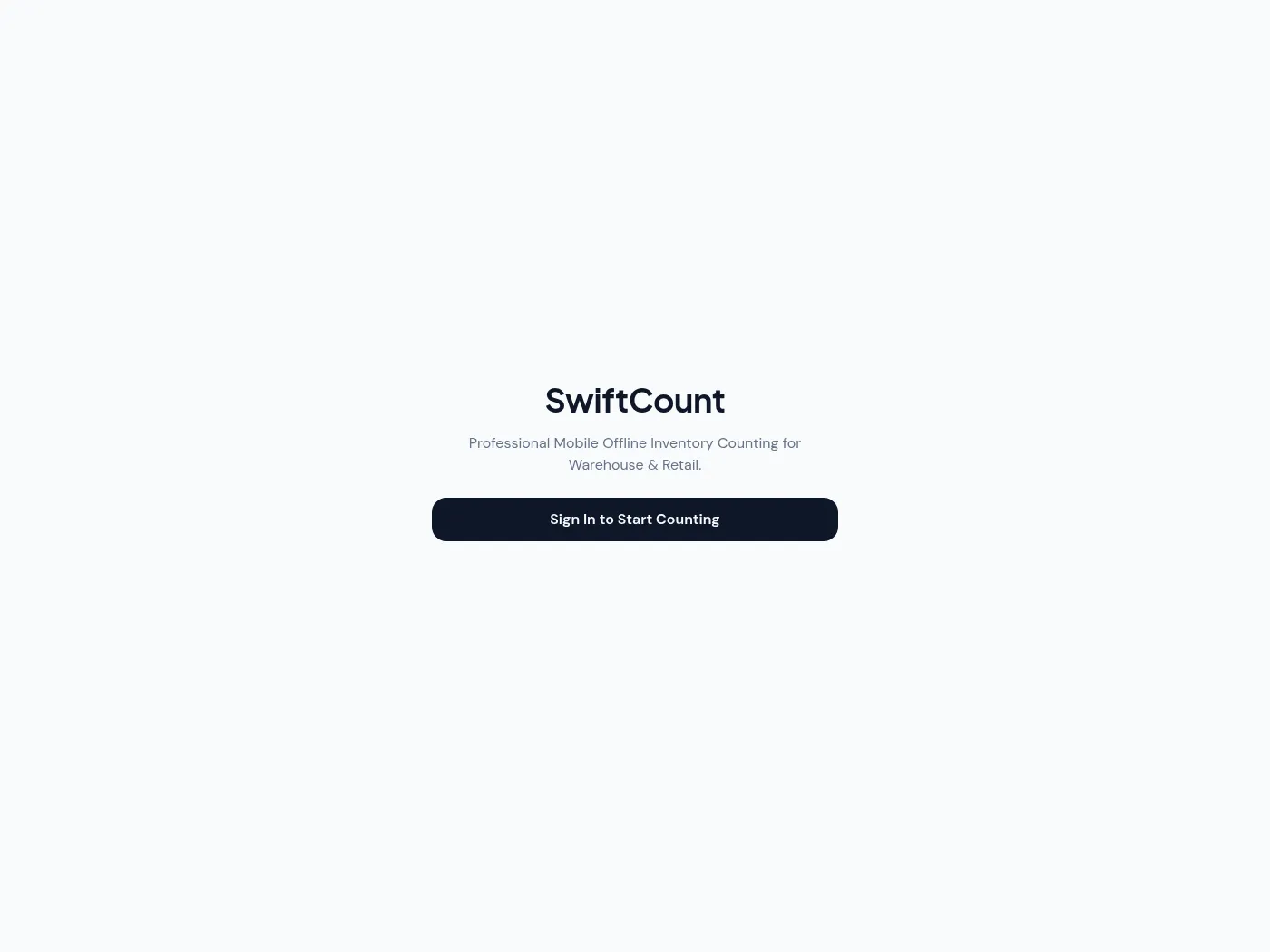 SwiftCount Inventory App