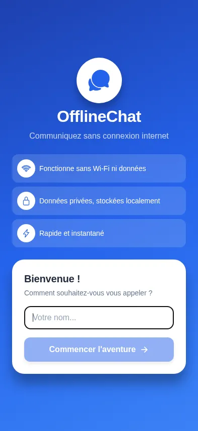 Offline Messenger App