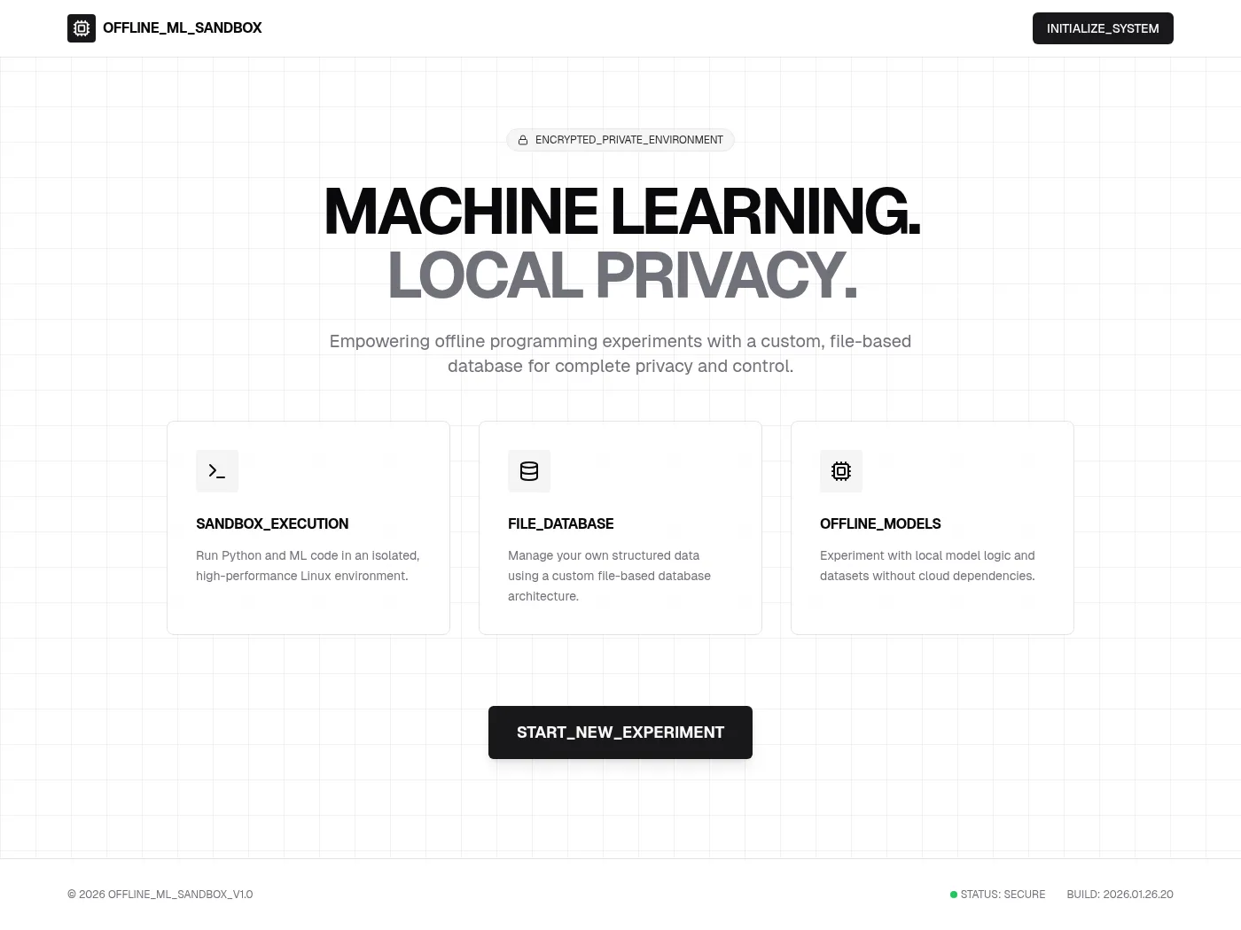 Offline ML Sandbox