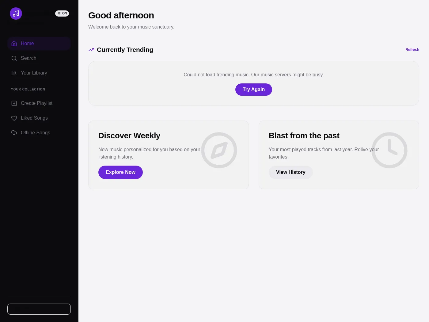 Offline Music Hub