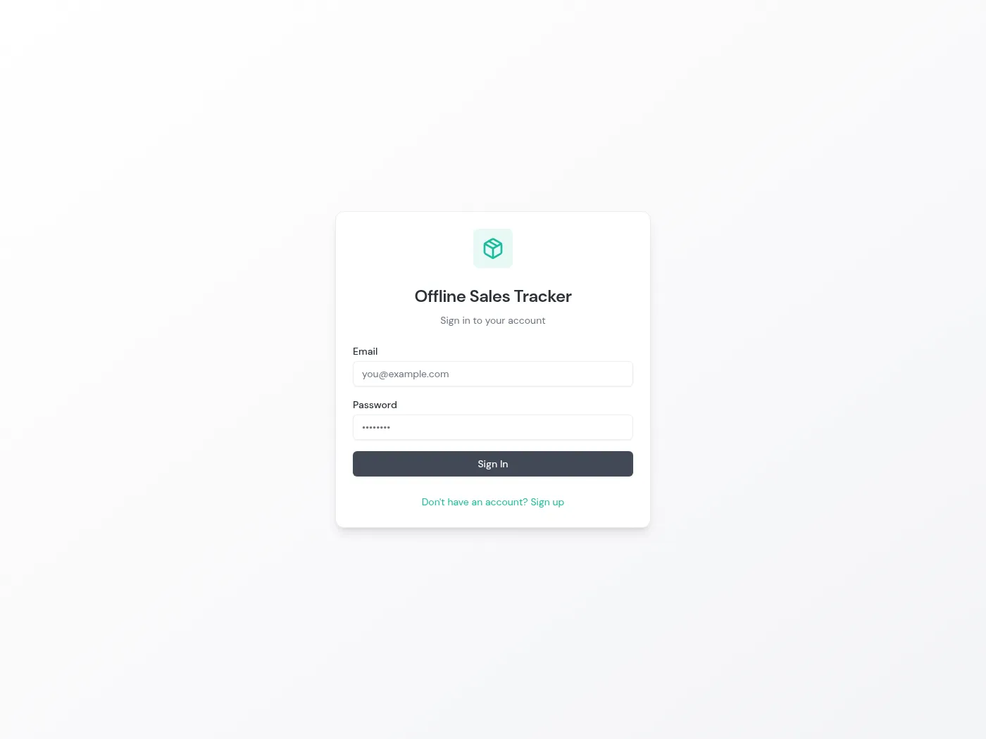 Offline Sales Tracker