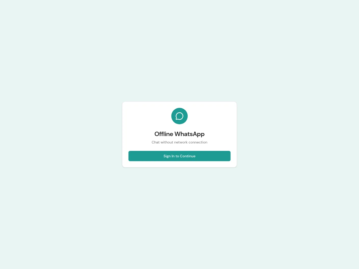 Offline WhatsApp