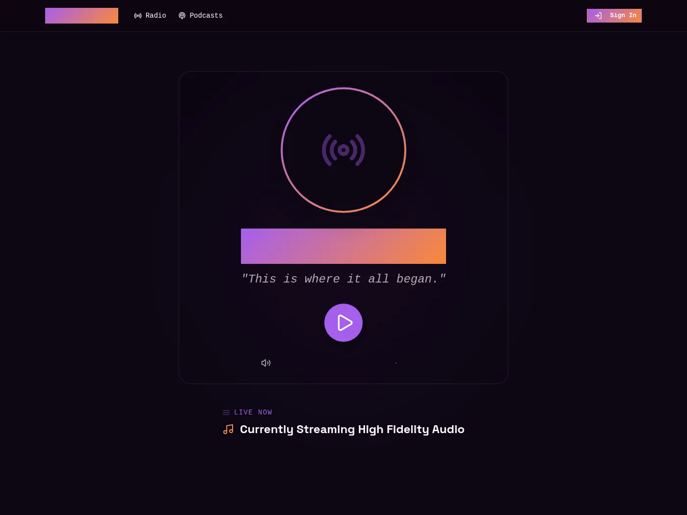 OFURE Radio Web