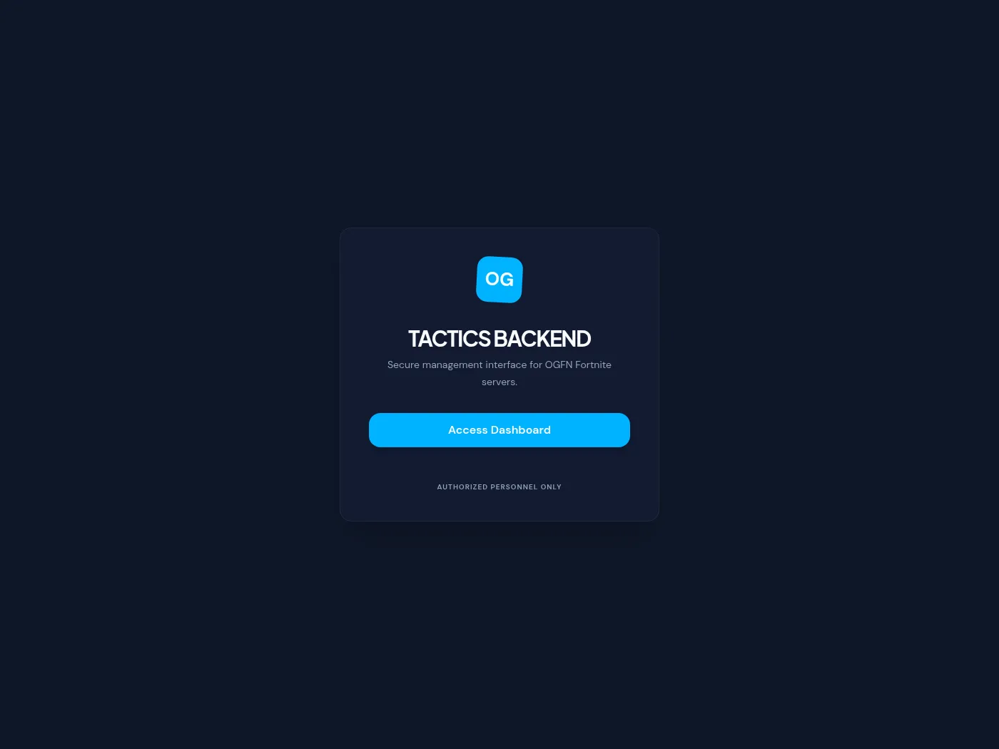 OGFN Fortnite Backend