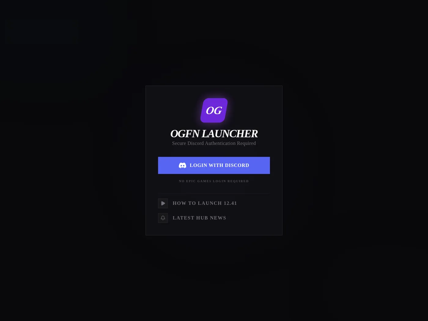 OGFN Launcher Hub