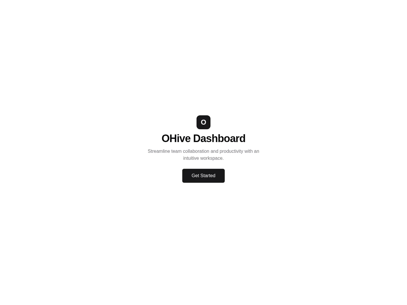 OHive Dashboard