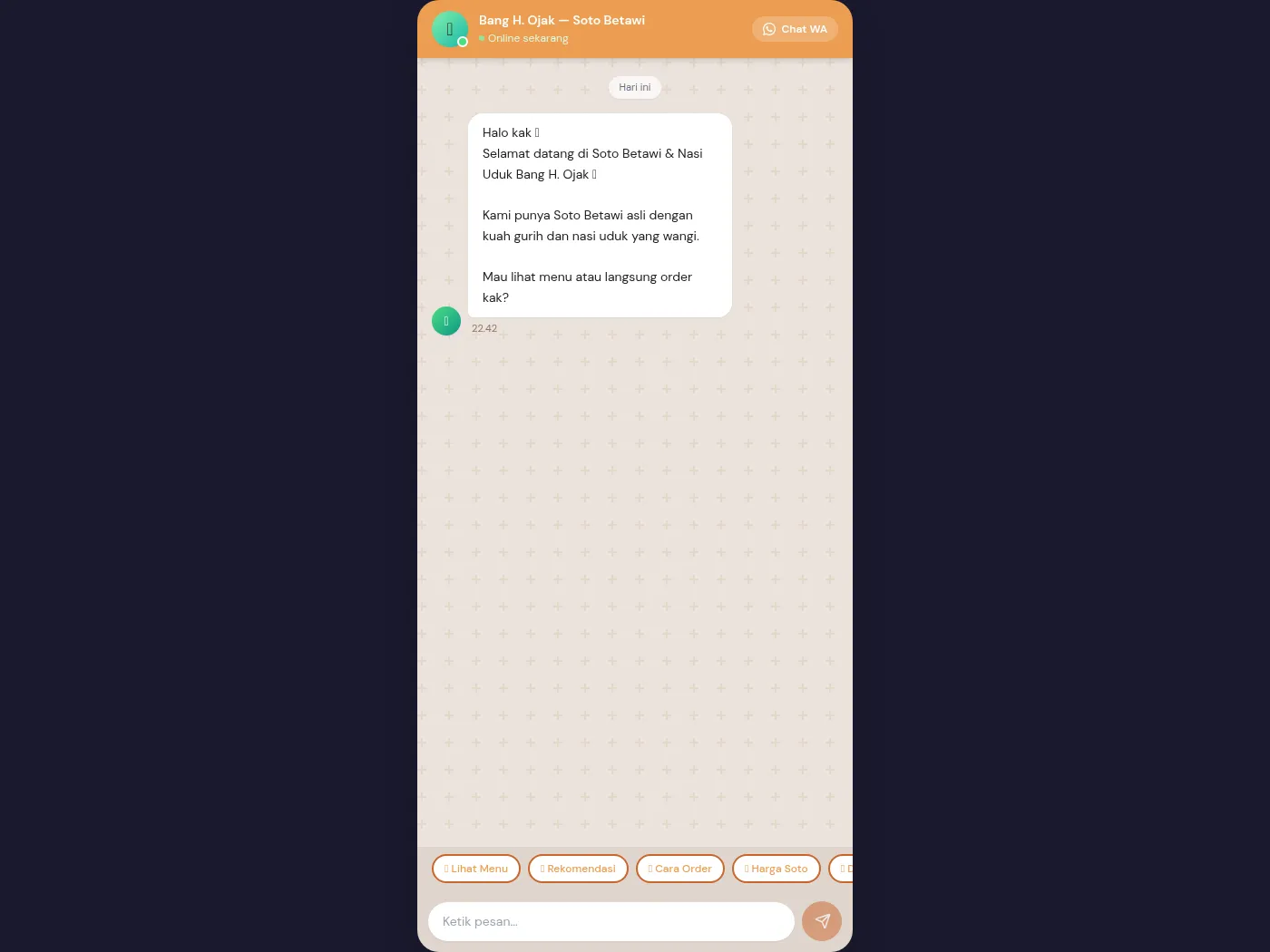 Ojak Chat Assistant