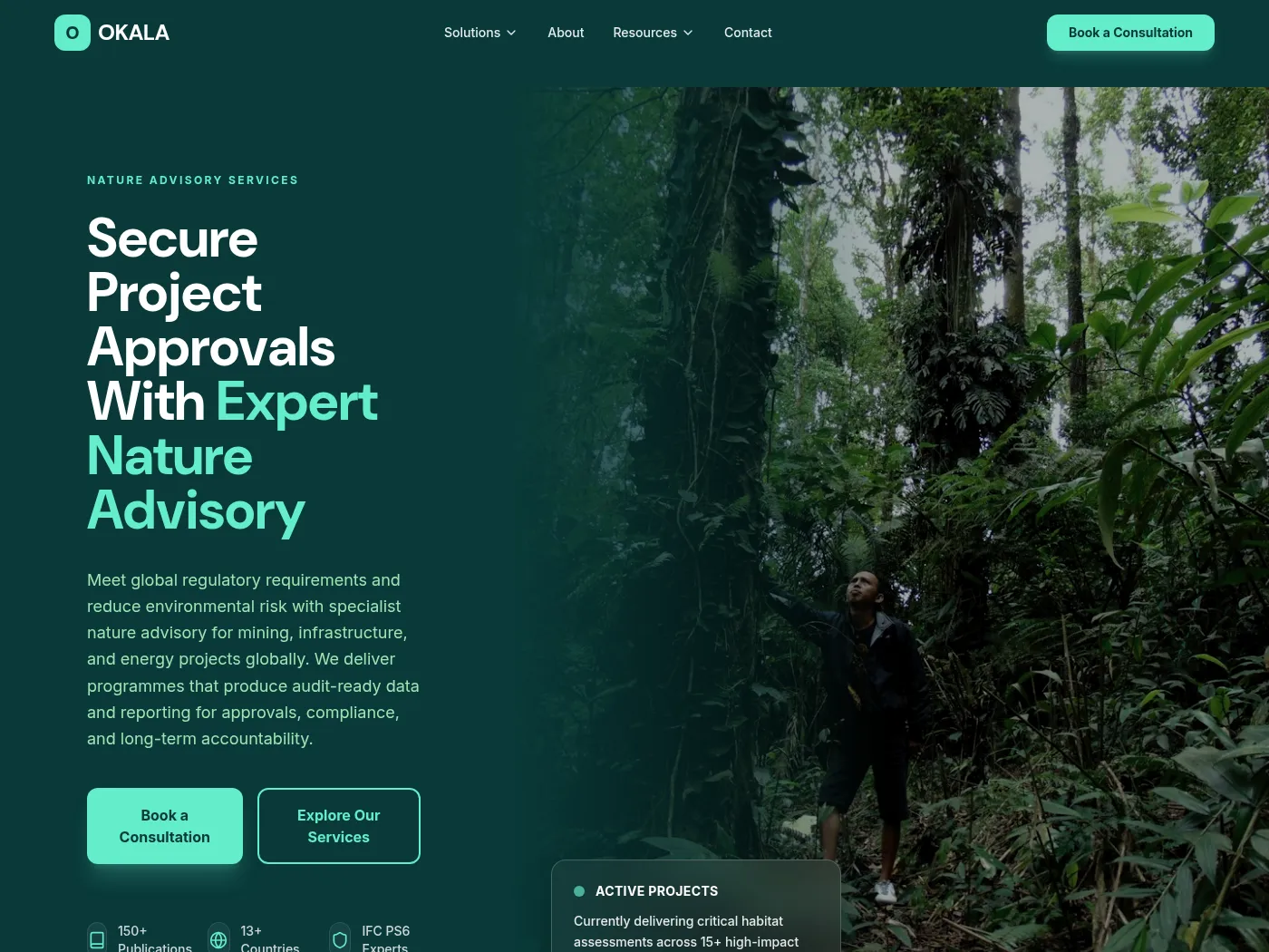 Okala Nature Advisory Homepage