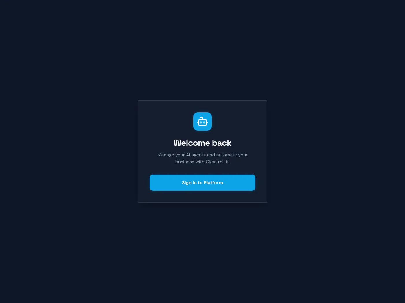 Okestral-it Platform Frontend