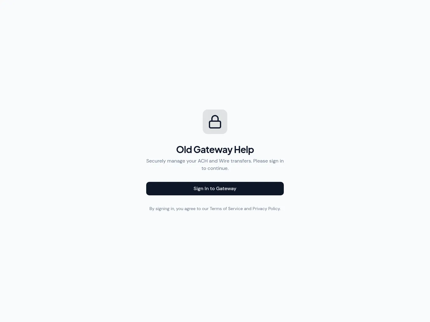 Old Gateway Help