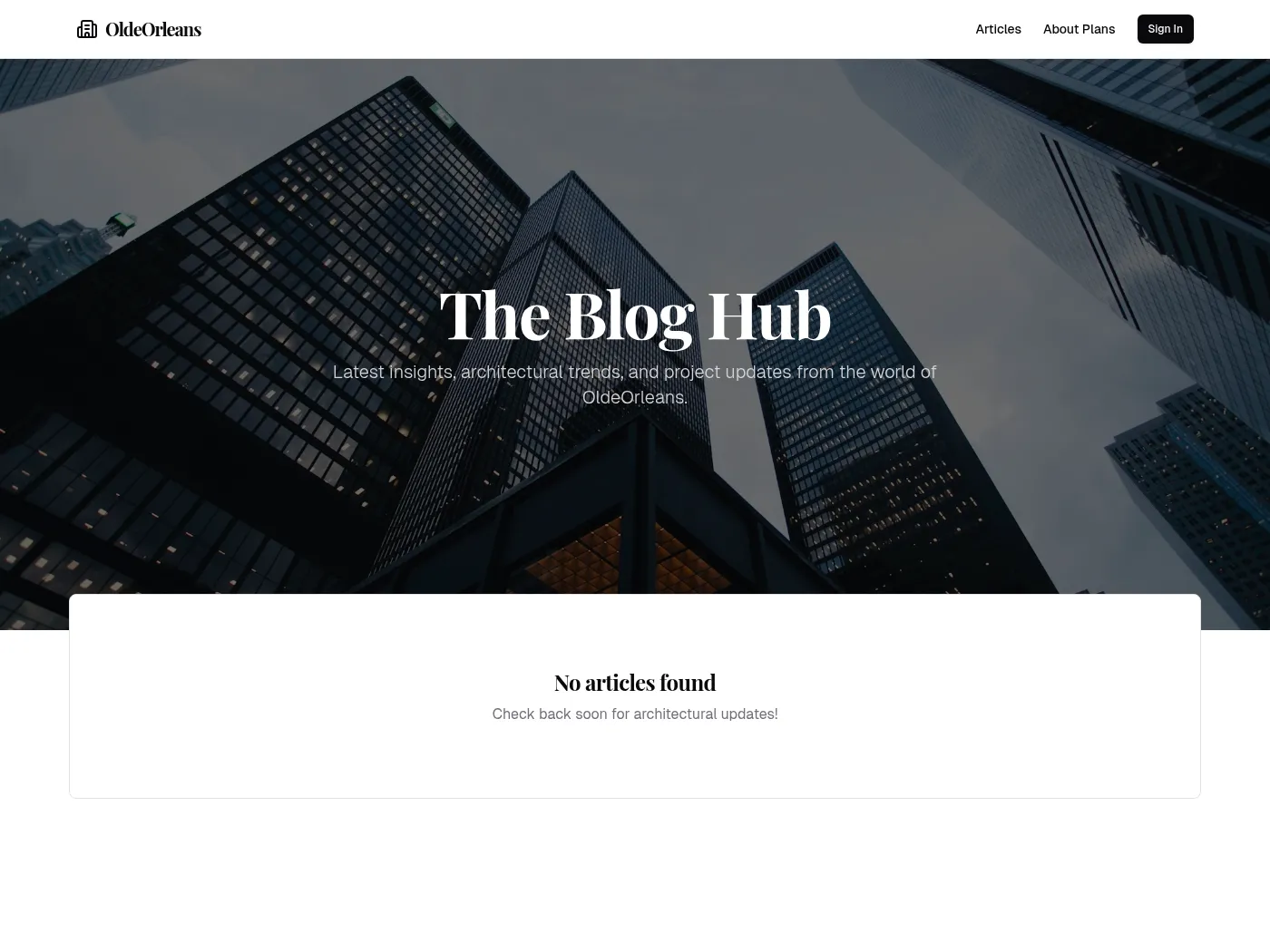 Olde Orleans Blog Hub