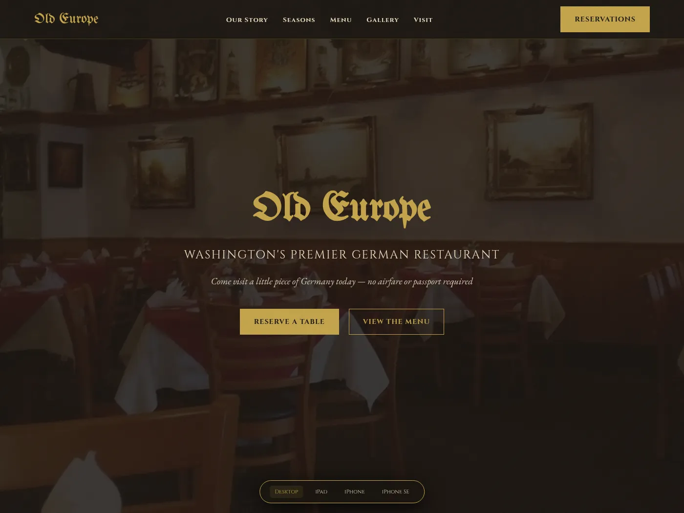 Old Europe Restaurant Site