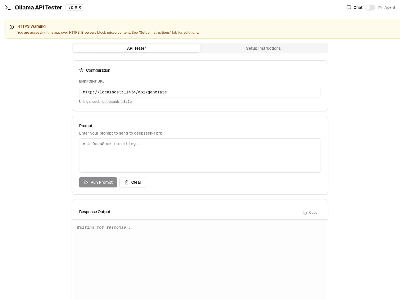 Ollama API Tester