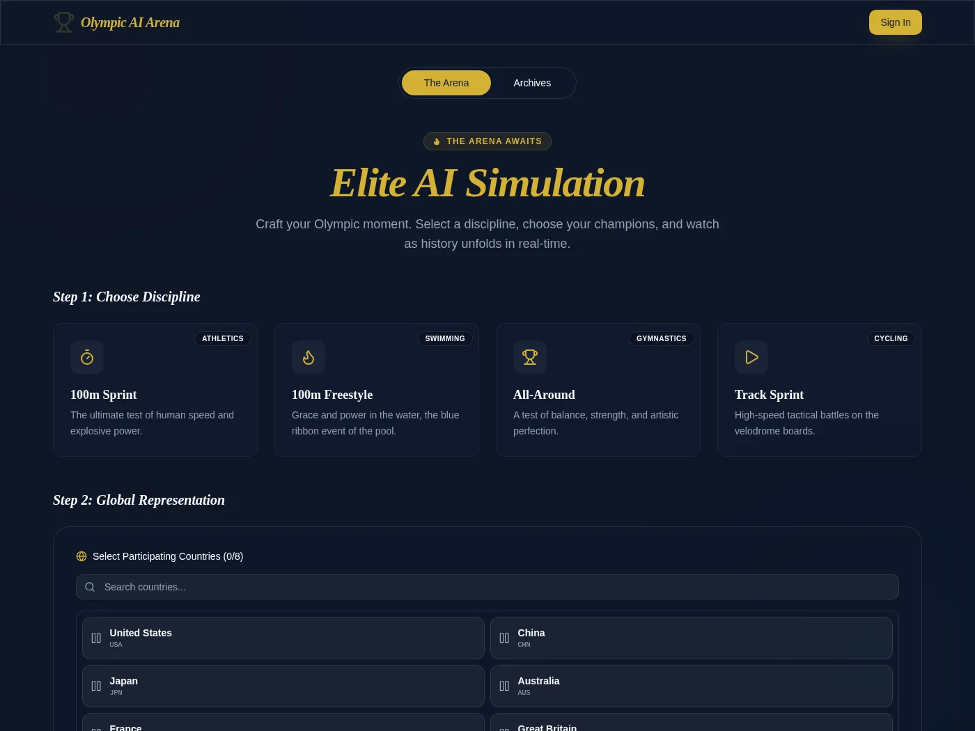 Olympic AI Arena
