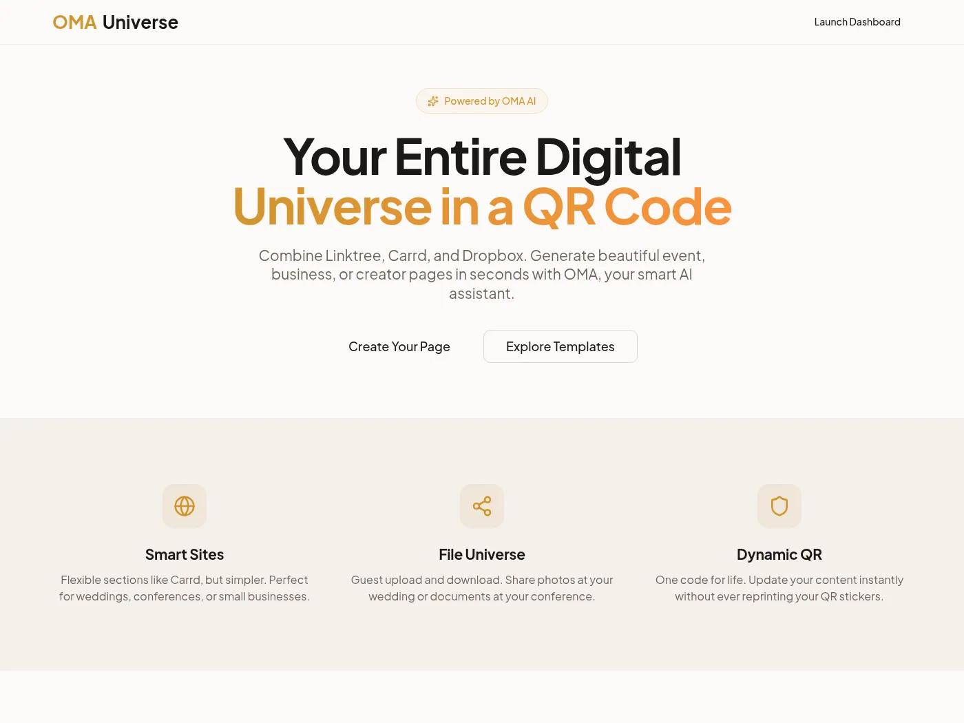 OMA QR Universe