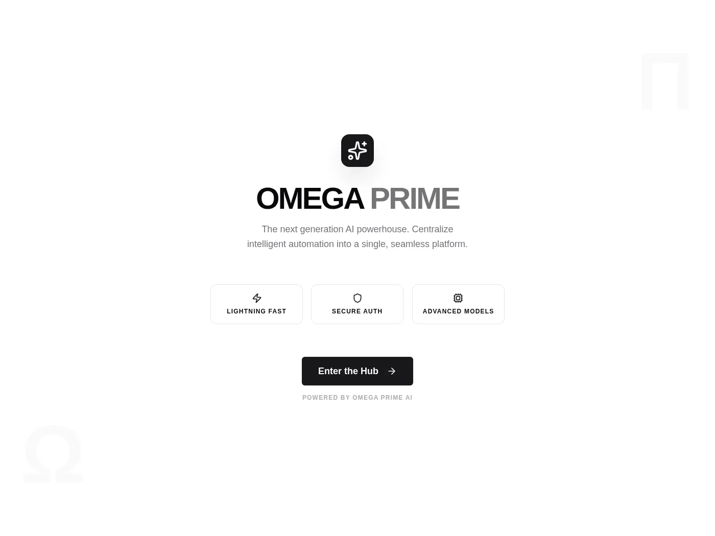 Omega Prime AI Hub