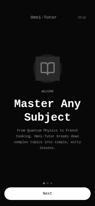 Omni-Tutor Interactive Mentor