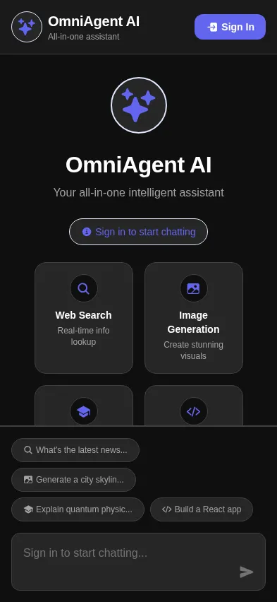 OmniAgent AI App