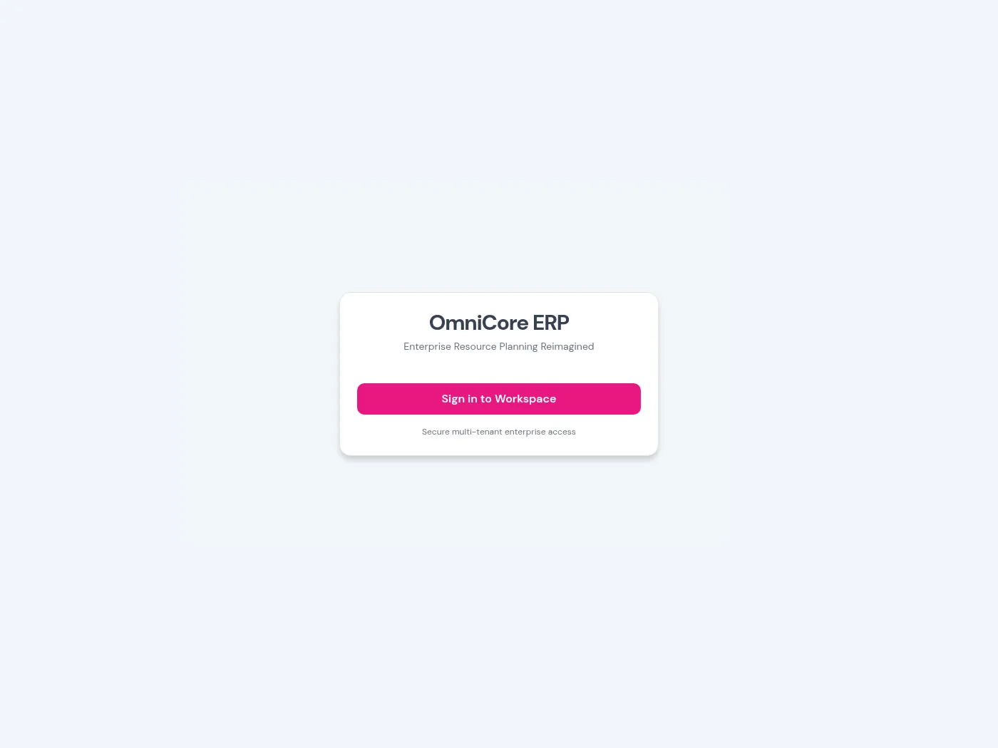 OmniCore ERP Platform