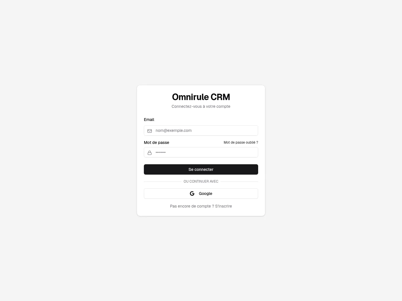 Omnirule CRM
