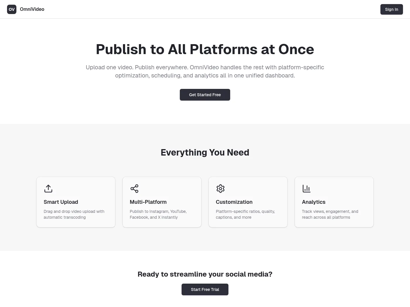 OmniVideo Publisher