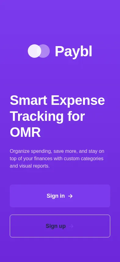 OMR Expense Tracker