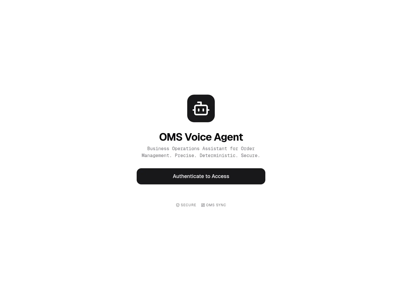 OMS Voice Command AI Agent