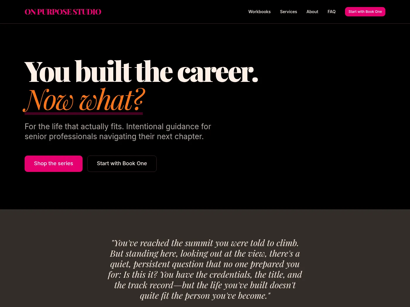 On Purpose Studio Site
