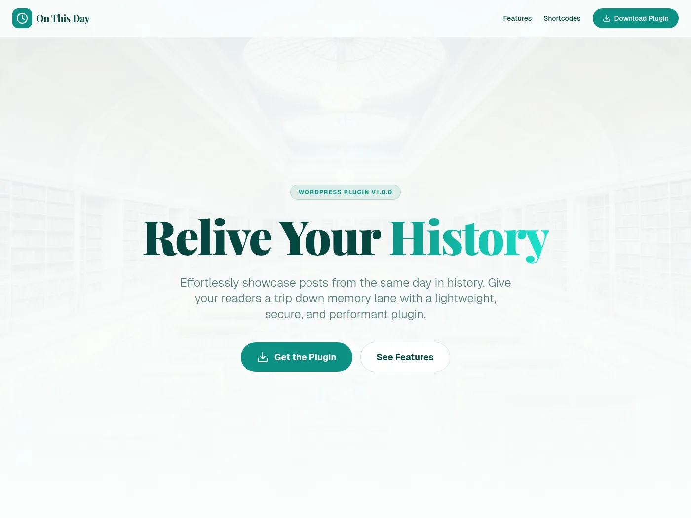 On This Day WP Plugin